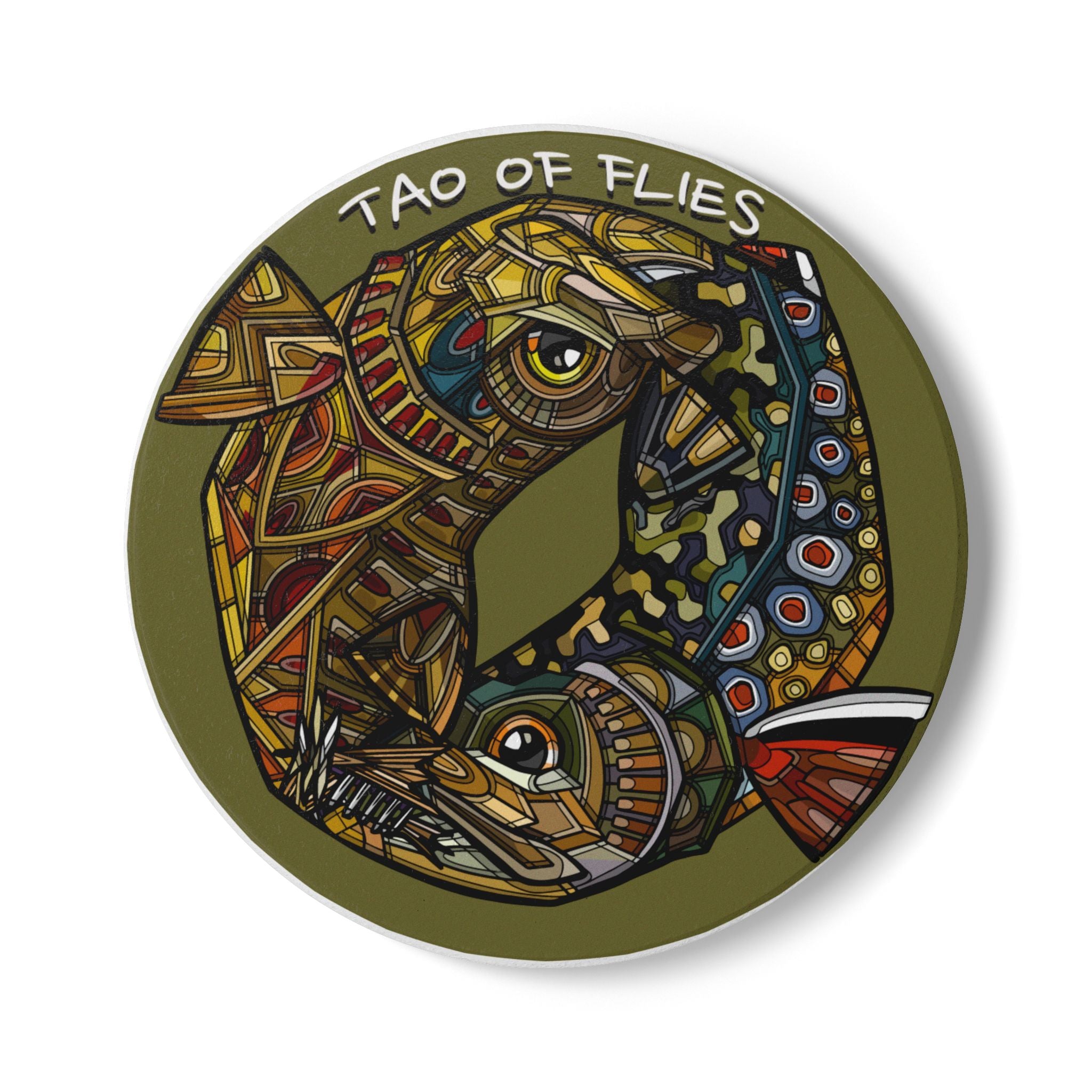 Ceramic Coaster – The Tao of Flies